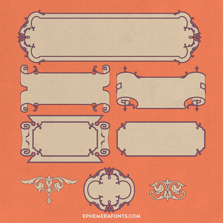 Vintage Graphic | Ephemera Panels 36 – Ephemera Fonts