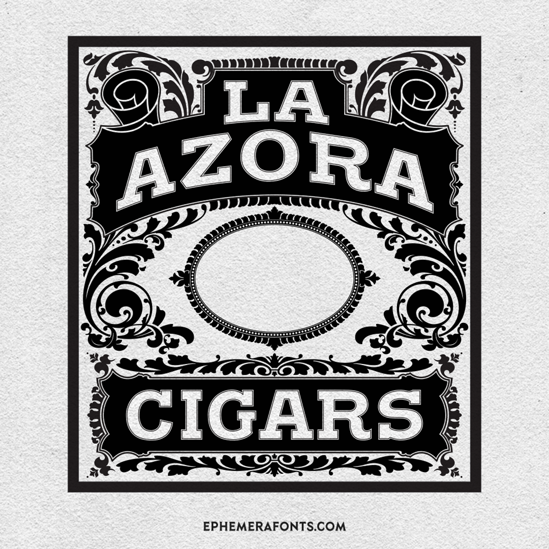 Vintage Graphic - La Azora Template – Ephemera Fonts
