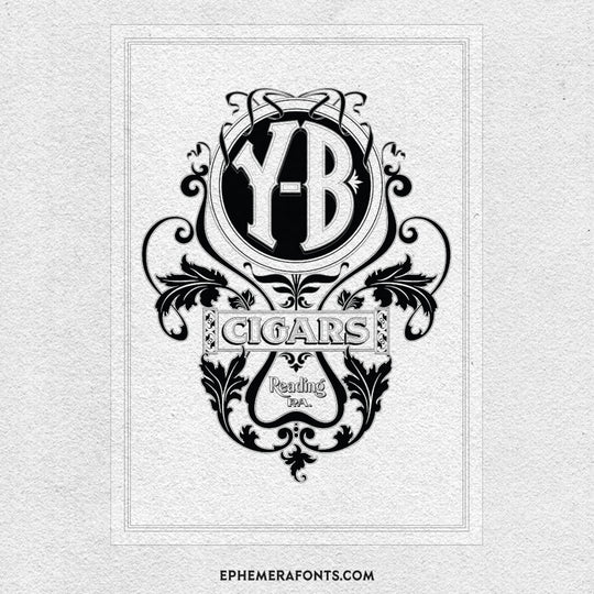 YB Cigars Variant Template | Ephemera Fonts
